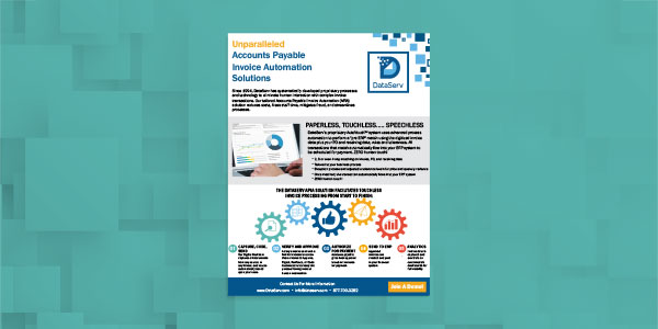 Solution Sheet: Accounts Payable Invoice Automation | DataServ